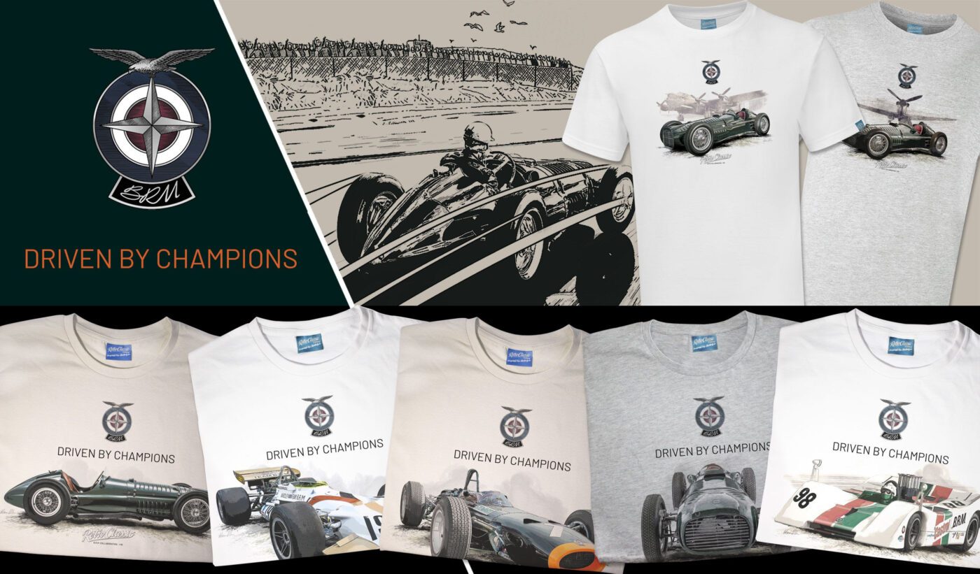 British Speed Legends Celebrated with New T-shirts from Retro Classic